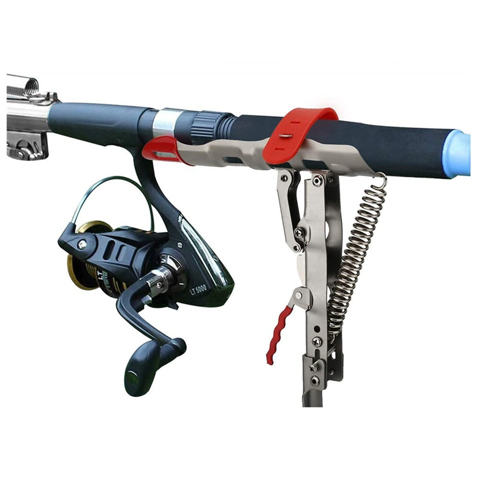 Smart Fish Catcher Automatic Spring Fishing Rod Holder Steel Pole Tip ...