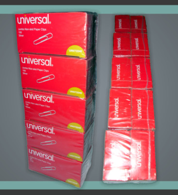 Bulk Universal Jumbo Nonskid Paper Clips Silver 2500 ct UNV72240 | eBay
