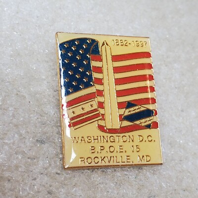 BPOE #15 Washington DC Elks Lodge Logo Hat Pin 1997 Rockville MO ...