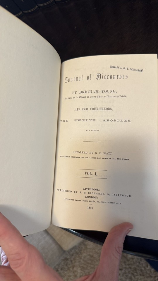 Journal of Discourses - Complete - Mormon Church of Jesus Christ ...