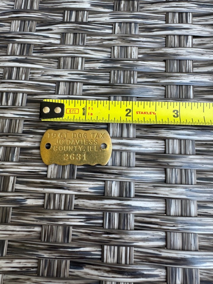 1961 DOG TAX TAG JO DAVIESS COUNTY Co. ILL. Illinois Vintage Dog Tag Tax #2631 | eBay