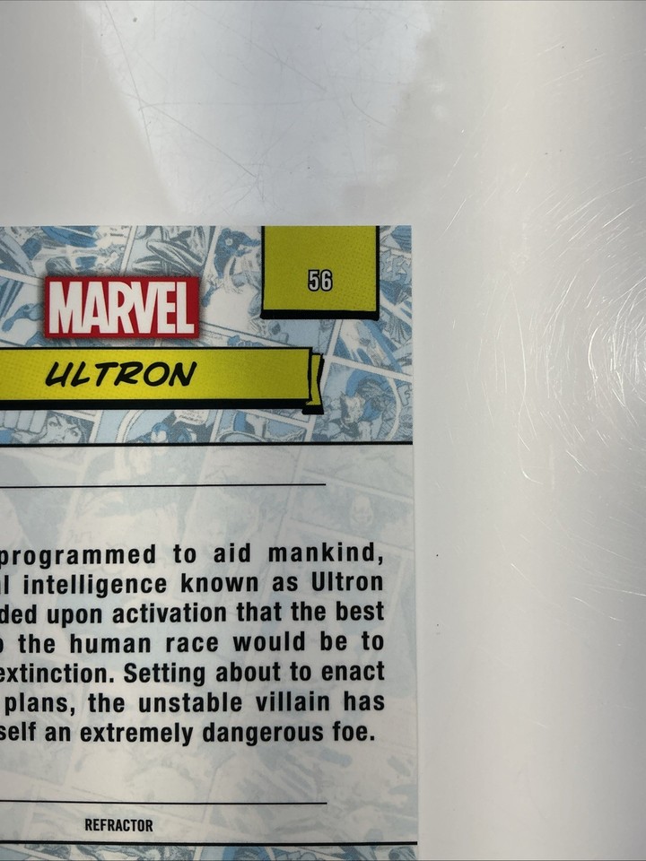 Ultron 2024 Topps Chrome Marvel #56 Silver Refractor Comic Book Card ...