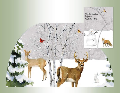 LPG PERFORMING ARTS BOXED CHRISTMAS CARD Die-cut Tri-fold design | eBay