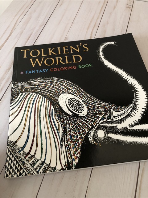 Tolkien's World : A Fantasy Coloring Book by Allan Curless (2016, Trade ...