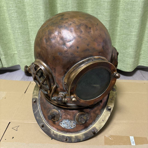TOA Diving Helmet Scuba Mask Japanese Divers Brass Antique Vintage F/S ...