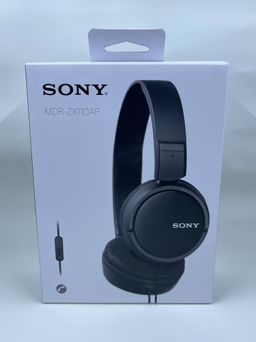 Sony ZX Series Wired On-Ear Headphones with Microphone Black MDR ...