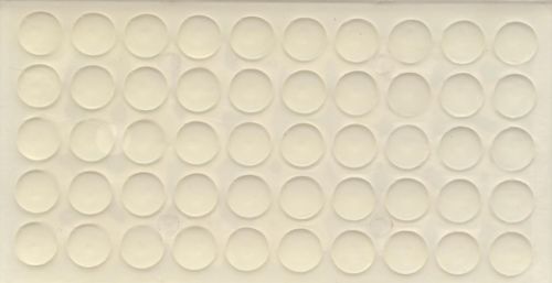 50pcs Clear Self Adhesive Flat Topped Rubber Feet Bumpon Chopping Board ...