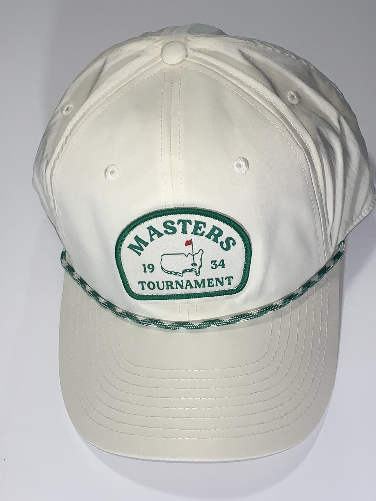 2024 Masters golf Hat Rope snapback vintage logo cream white pga new | eBay