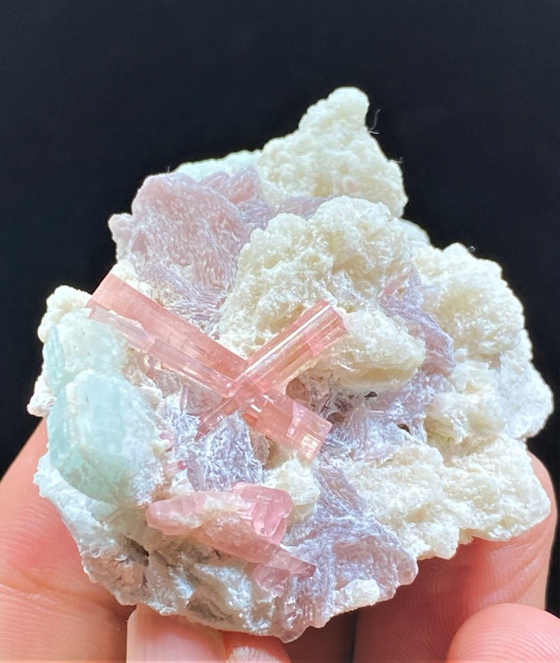 Mesmerising Pink TOURMALINE With Rare Green ALBITE with LEPIDOLITE and ...