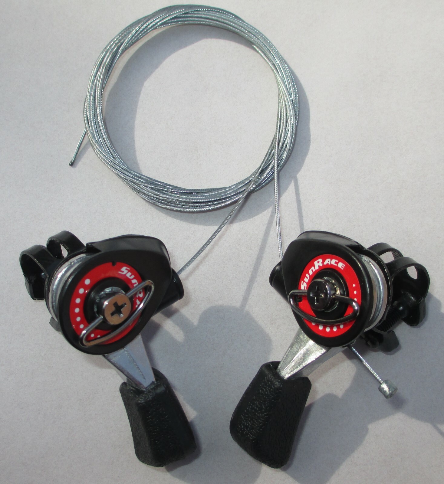 Sunrace Falcon Top Mount Friction Bicycle Lever Shifter Set Cables ...