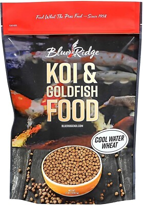 Blue Ridge Fish Food, Cool Water Wheat Formula Floating 3/16" Pellet ...