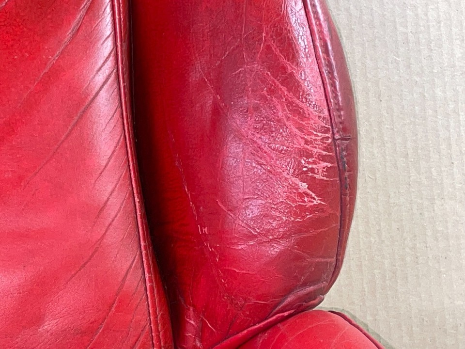 Corvette C4 Seats red leather covers with foam GM OEM 94 95 96 | eBay