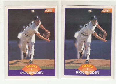 RICK RHODEN 1989 Score #317 No Copyright Promo Prototype Variation NY ...
