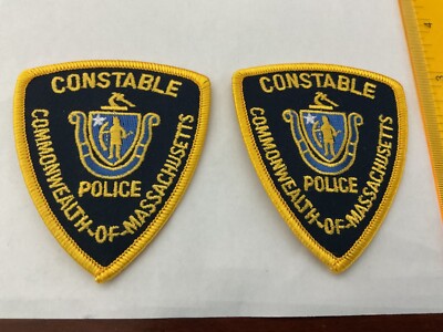 Constable Police Massachusetts collectable patches hat size 2 pieces ...