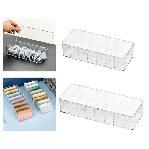 Clear Electronics Organizer Boxes Data Cable Storage Box Tidy Case for ...