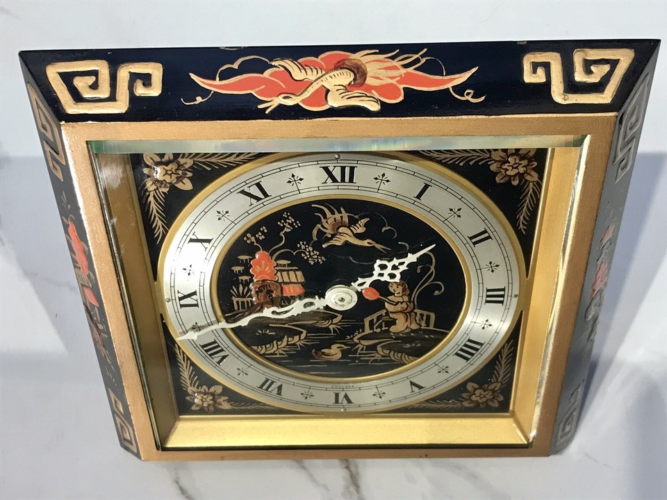 RARE HEAVY VINTAGE CHELSEA BOSTON BRASS CLOCK,MECHANICAL KEY WOUND ...