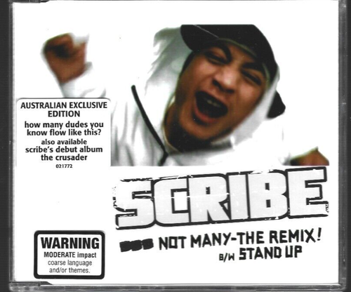 Scribe - Not Many-The Remix **2003 Australian 5 Track CD Single**EX ...