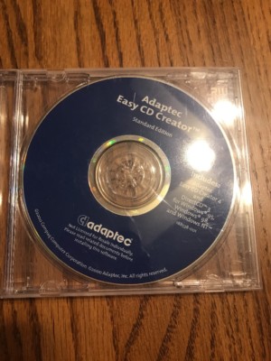 Adaptec Easy CD Creator Standard Edition- PC Computer Software Program ...