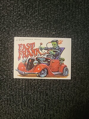 1980 Topps Weird Wheels - Fast Frank Card #18 - OC2598 | eBay