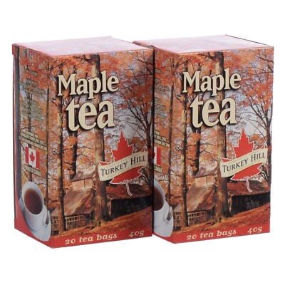 Turkey Hill Sugarbush Premium 100% Pure Canadian Maple Tea, 2 BOXES 40 ...