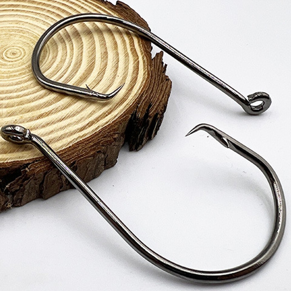 200pcs Fishing Circle Hooks Saltwater Octopus Fishing Hooks Barbed Fish ...