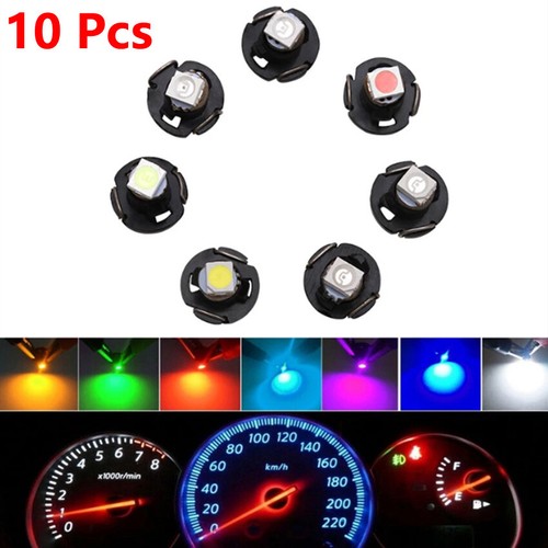 10 Pcs Pilot Lamp T3 T4.2 T4.7 Instrument Light Wedge Panel Car Bulb ...
