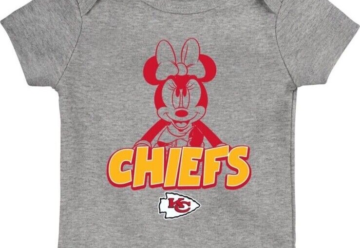 🆕 NFL x Disney Minnie Mouse Countdown Kansas City Chiefs Cotton ...