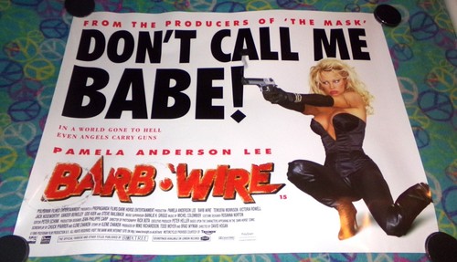 BARB WIRE UK QUAD D/S MOVIE POSTER 1996 ROLLED ORIGINAL V RARE FILM ...
