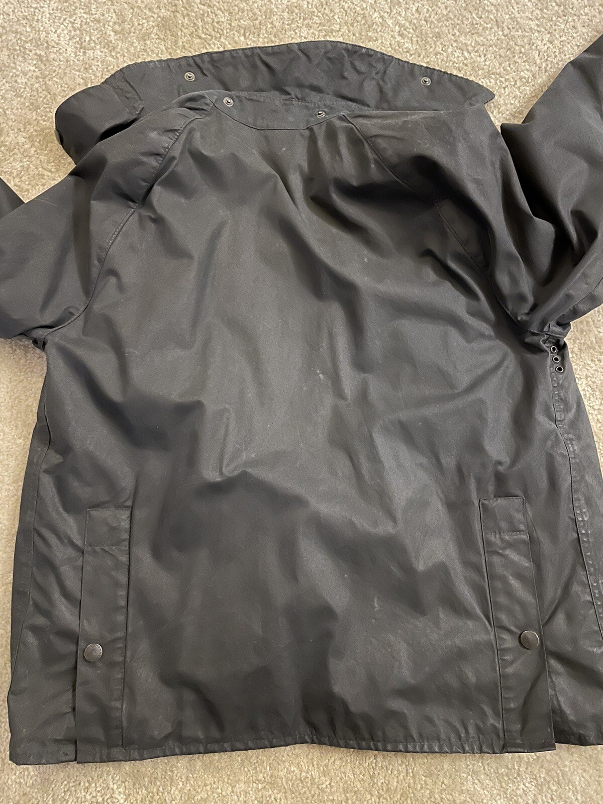 Barbour Bedale Mens Navy Blue Wax Jacket Size 40 US - Gem