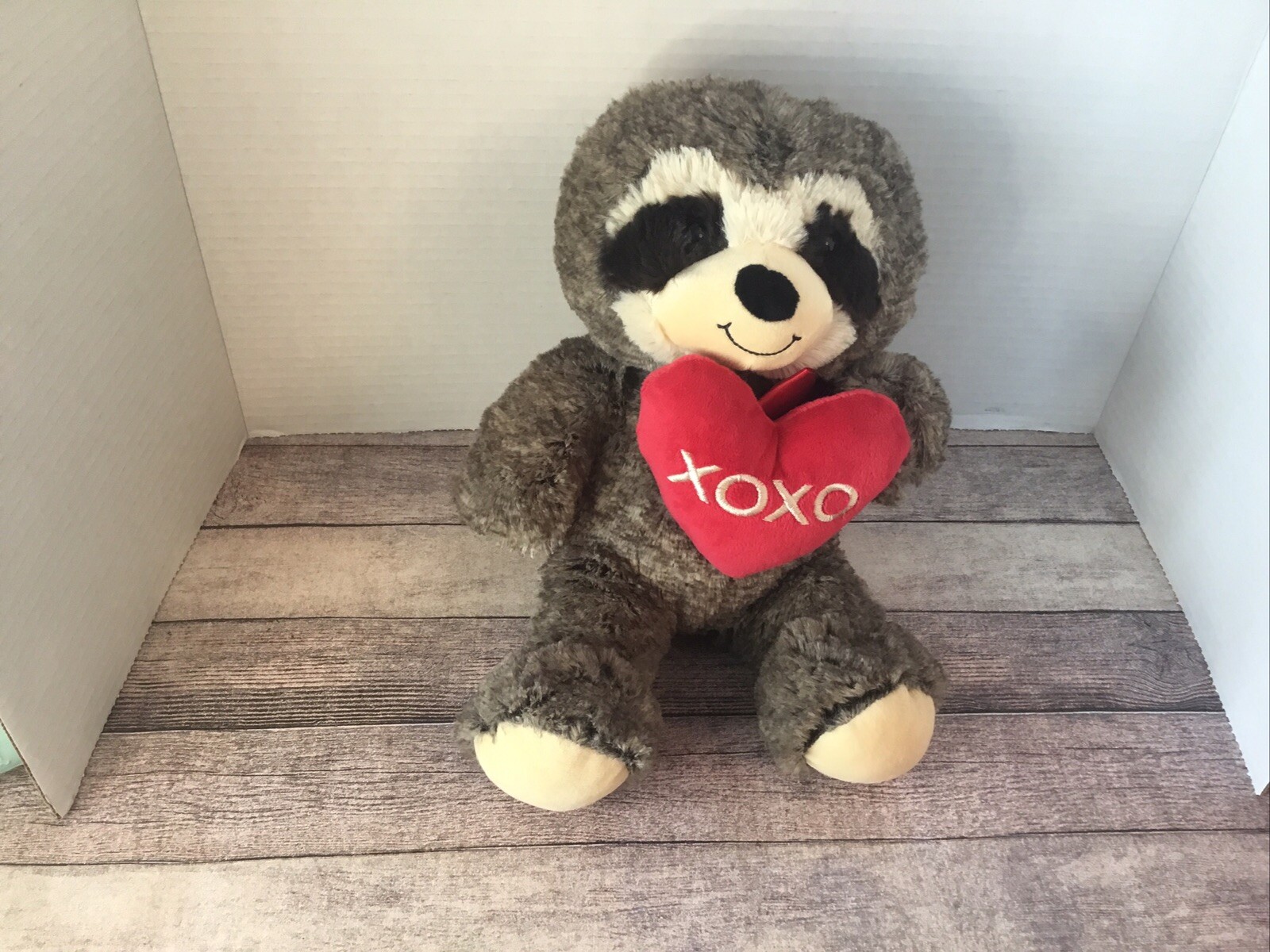 Valentines Sloth Plush XOXO Heart Stuffed Animal Soft | eBay