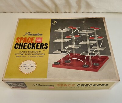 Space Checkers 3D Board Game Pleasantime No. 1350 1965 Big Bang Theory ...