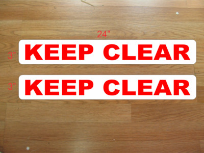 KEEP CLEAR Red & White Magnetic Sign 4 Car Truck Van Badge Police K-9 ...