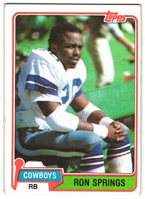 Ron Springs 1981 Topps NFL Card # 433 | eBay