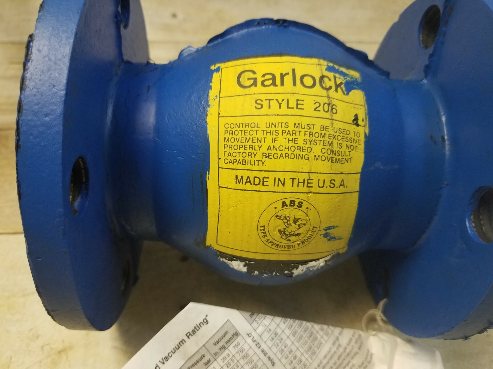Garlock Expansion Joint Style 206 for sale online | eBay