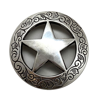 WESTERN HORSE TACK SADDLE HEADSTALL CONCHO ANTIQUE STAR CONCHO 1-1/2 ...