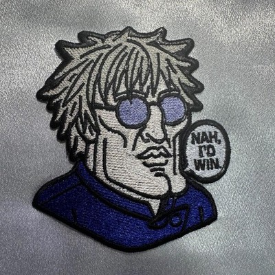 Jujutsu Kaisen Gojo Sigma Meme Iron On Embroidery Patch JJK Anime Manga ...