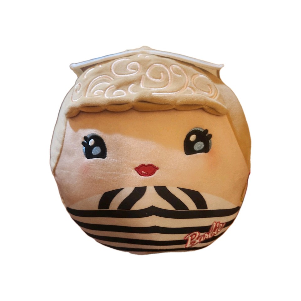 Barbie Squishy NEW Plush 14 Inches. Black And White Bathing Suit Mattel ...