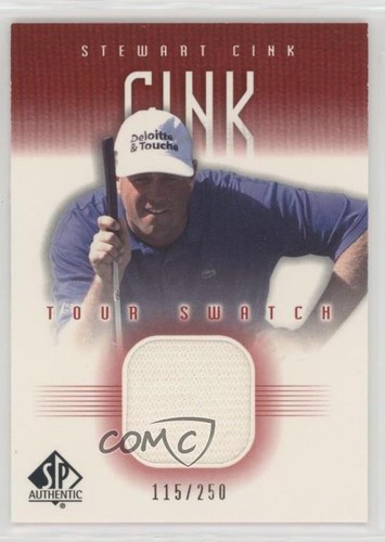 2001 SP Authentic Tour Swatch Red /250 Stewart Cink #SC-TS Rookie RC | eBay