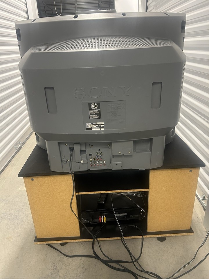 Sony Trinitron KV-32FS320 32” CRT RetroGaming Television Remote Stand ...