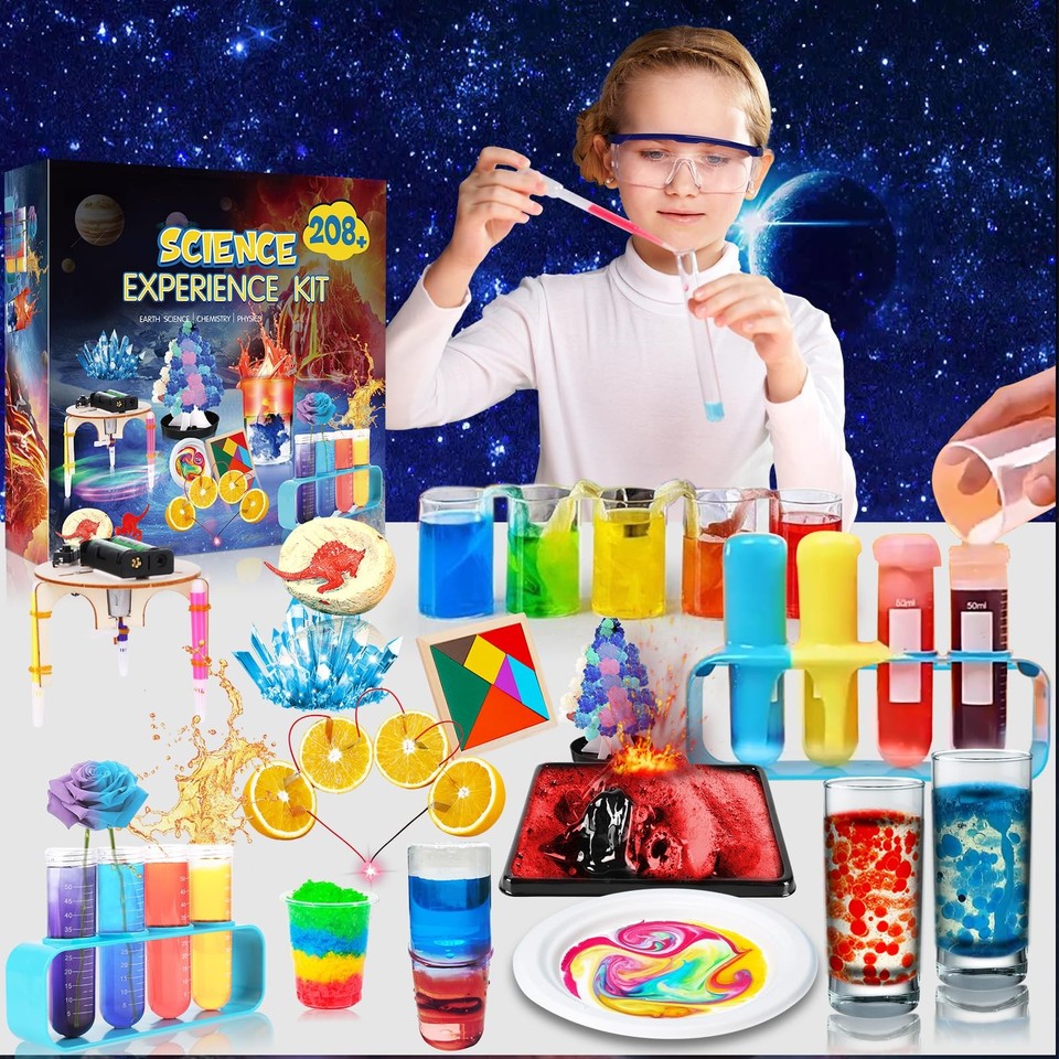 208+ Science Experiments - Science Kits for Kids Age 5-7-8-12, S.T.E.M ...