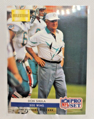Don Shula 1992 Pro Set Card #23 Miami Dolphins | eBay