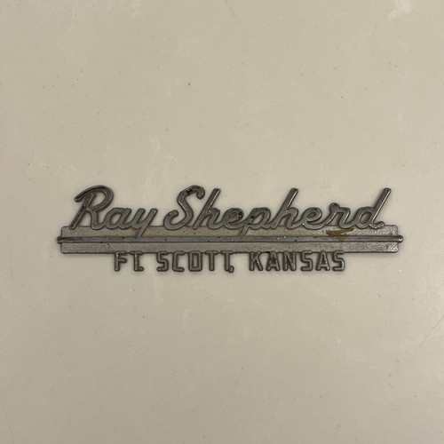Ray Shepard Ft. Scott Kansas Chrome Dealer Emblem Badge | eBay
