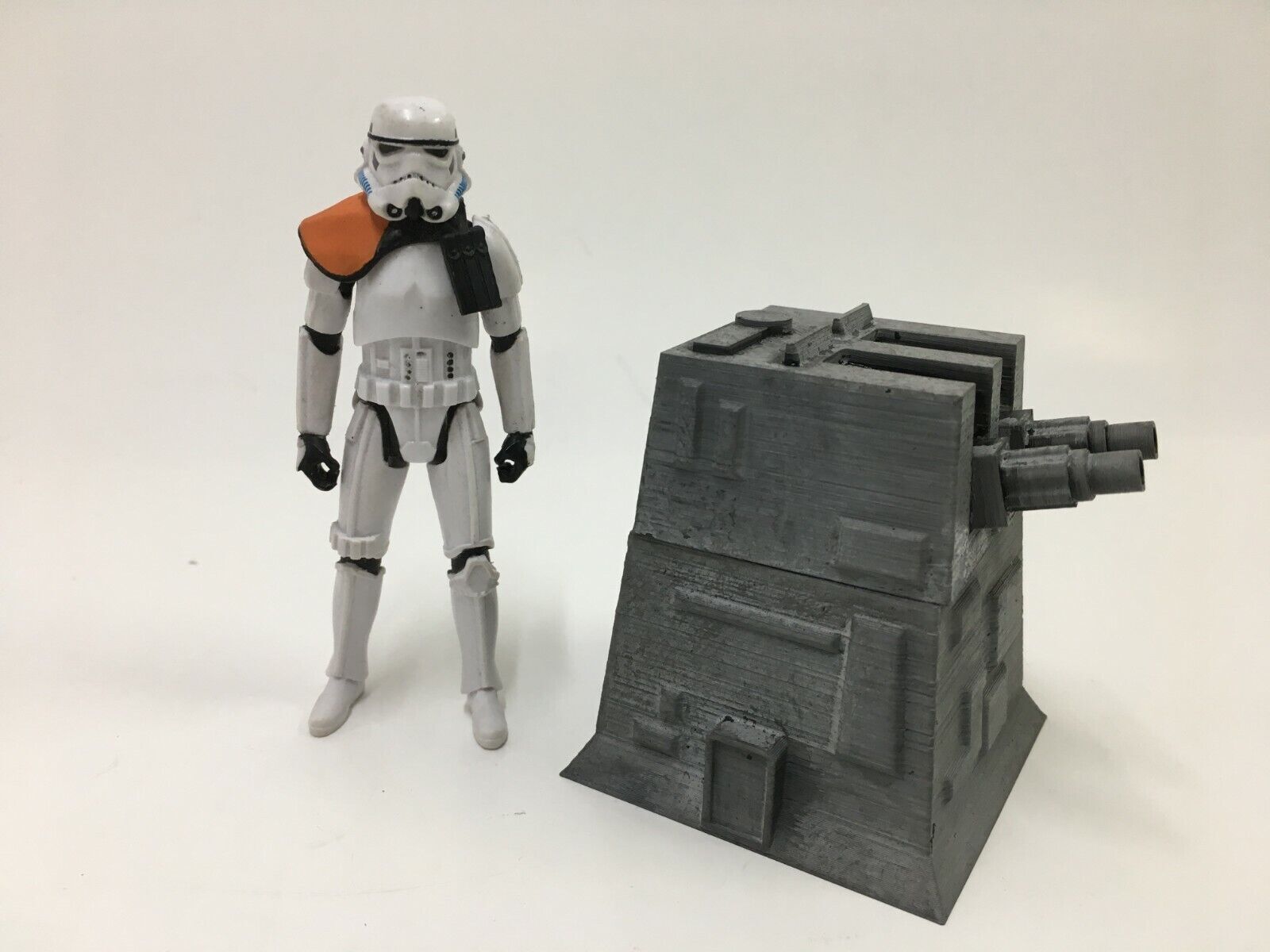 CUSTOM STAR WARS DEATH STAR GUN LASER TURRET for 3.75" 1:18 FIGURE ...