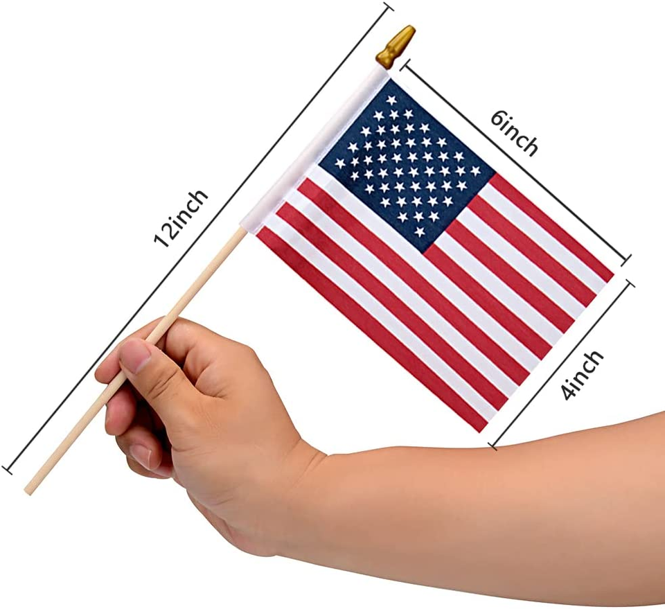 12 Pack US American Flag Small American Flags Small US Flag USA /Mini ...