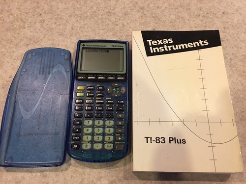 Texas Instruments TI-83 Plus Graphing Calculator w/ Original Manual | eBay