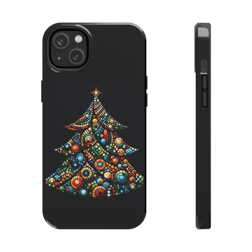 Abstract Mosaic Christmas Tree iPhone and Samsung Tough Phone Cases | eBay