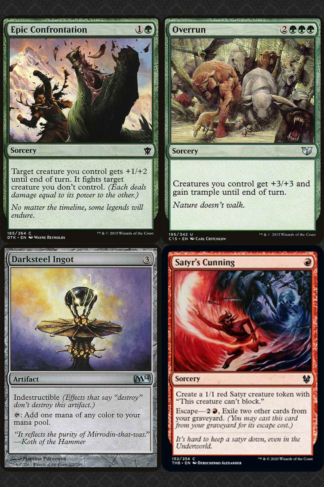 Gallia of the Endless Dance SATYR Commander Deck Gruul Magic MTG Ready ...