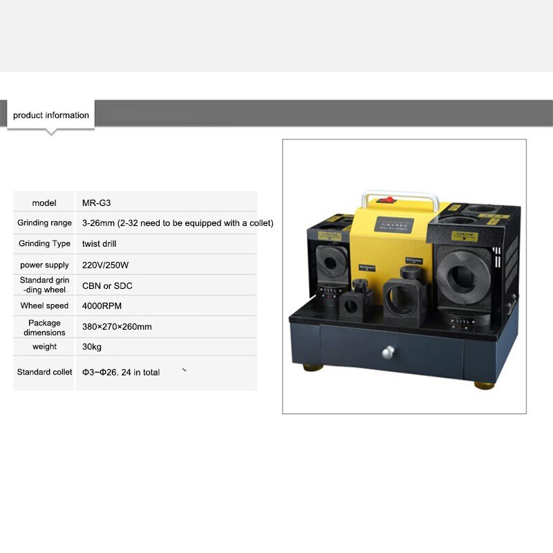 Large Drill Grinding Machine Twist Drill Bit Sharpener Grinding Drill ...