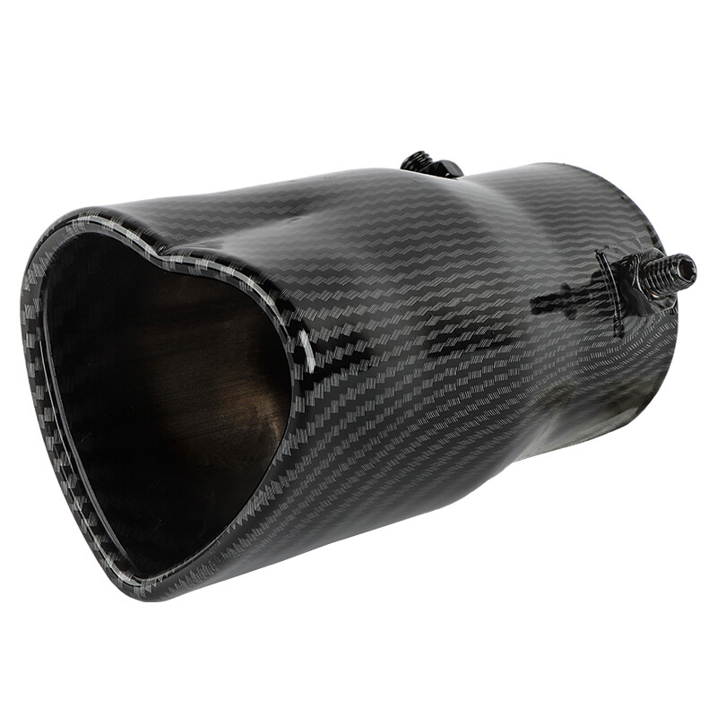 Heart Shaped Car Stainless Steel Carbon Fiber Rear Exhaust Pipe Tail ...