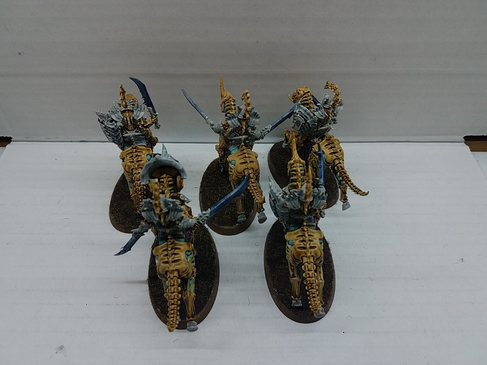 Warhammer AoS BONEREAPERS KAVALOS DEATHRIDERS X5 built and painted #5 ...